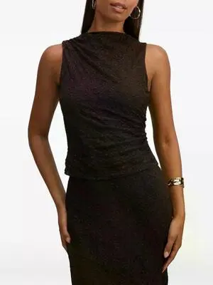 EVER NEW Tahlia Textured Lace Tank Top - Brown