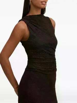 EVER NEW Tahlia Textured Lace Tank Top - Brown
