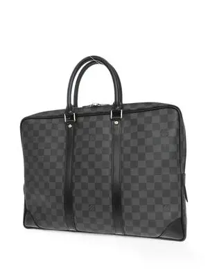 LOUIS VUITTON 2011 Damier Porte Documents Voyage Handbag - Grey