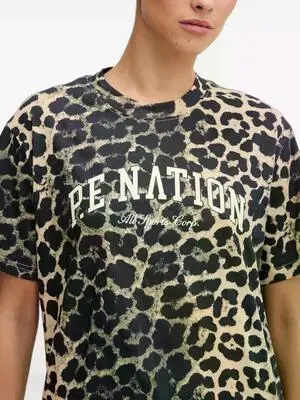P.E Nation Heritage Animal-print Short-sleeved T-shirt