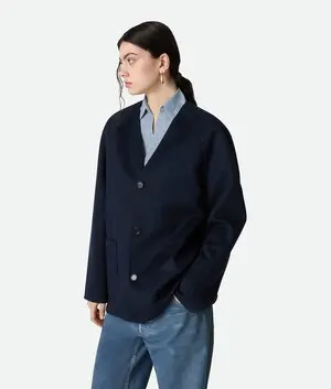 Bottega Veneta Light Wool And Cashmere Coat