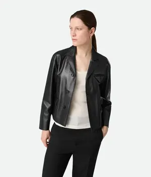 Bottega Veneta Leather Kimono Blouson