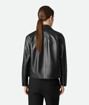 Bottega Veneta Leather Kimono Blouson