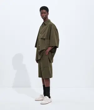 Bottega Veneta Macro Intreccio Cotton Shorts