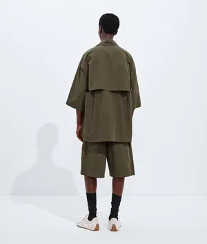 Bottega Veneta Macro Intreccio Cotton Shorts