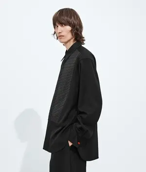 Bottega Veneta Wool Grain De Poudre Shirt
