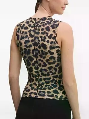 P.E Nation Foundation Muscle Leopard-print Tank Top