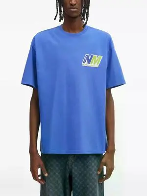 NAPAPIJRI X Martine Rose Logo-print T-shirt - Blue
