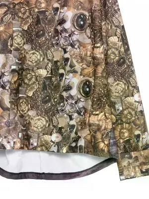 BARBARA BOLOGNA Graphic-print Zip-back Blouse
