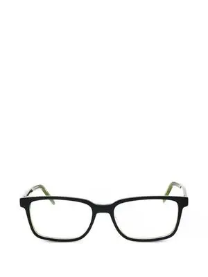 Hugo Rectangle-frame Glasses - Blue