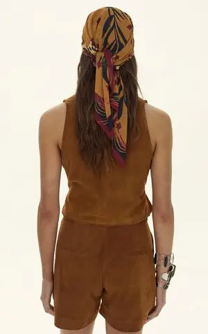 CURATORIA Yaguarete Chiffon Foulard - Yellow