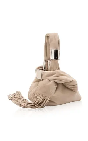 CURATORIA Inca Suede Handbag - Ivory