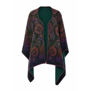 Etro Paisley Print Cape - Multicolor