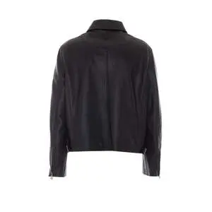 Loewe Zip Leather Jacket With Mini Anagram Logo - Brown