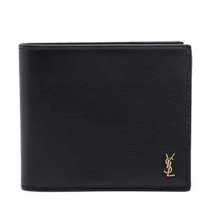 Saint Laurent Tiny Cassandre East/west Cards Holder - Black
