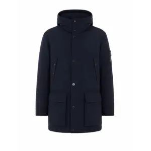 Stone Island Logo David-tc Ghost Piece Heavy Jacket - Blue