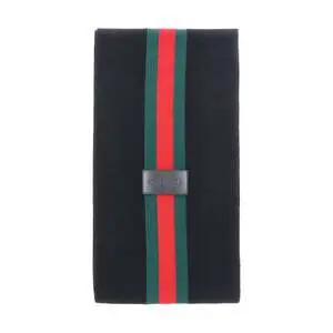 Gucci Striped Wool Cashmere Jacquard Scarf