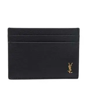 Saint Laurent Tiny Cassandre Cards Holder - Black