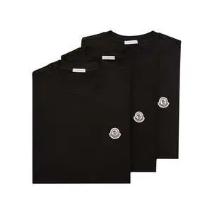 Moncler Tri Pack Logo T-shirt - Black