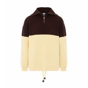 Loewe Anagram Half Zip Sweater - Yellow