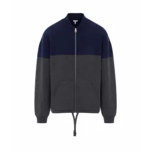 Loewe Zip Up Anagram Cardigan - Gray