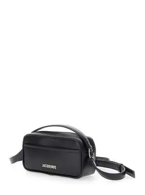 Jacquemus Crossbody Bag Le Baneto With Elegant Design In Black Leather For - Multicolor