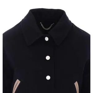 GOLDEN GOOSE Journey Bomber Jacket With Logo - Blue