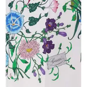 Gucci Flora Printed Silk Dress