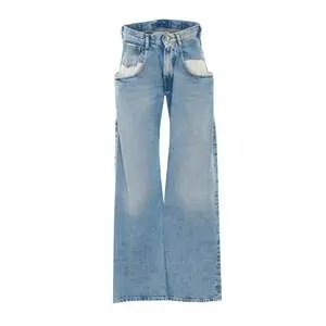 MAISON MARGIELA Straight Jeans With Contrasted Pockets - Blue