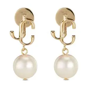 JIMMY CHOO Jc Pearl Earrings - Gold