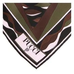 Emilio Pucci Mixed Print Silk Scarf - Multicolor