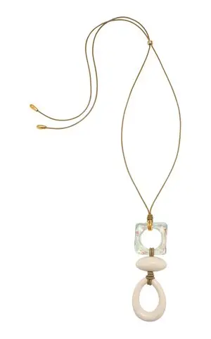LIZZIE FORTUNATO Albers Cord Necklace - White