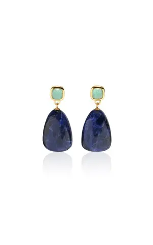 LIZZIE FORTUNATO Midnight Tide Earrings - Blue