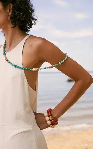 LIZZIE FORTUNATO Positano Bracelet In Seaberry