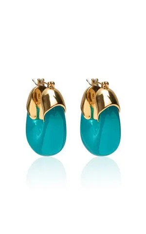 LIZZIE FORTUNATO Mini Organic Hoops In High Sea - Blue