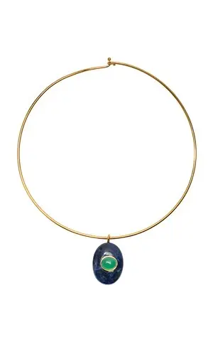 LIZZIE FORTUNATO Modern Collar In Midnight Tide - Multi