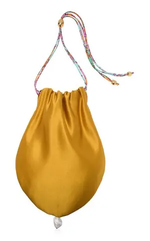 LIZZIE FORTUNATO The Notte Pouch In Goldenrod - Yellow
