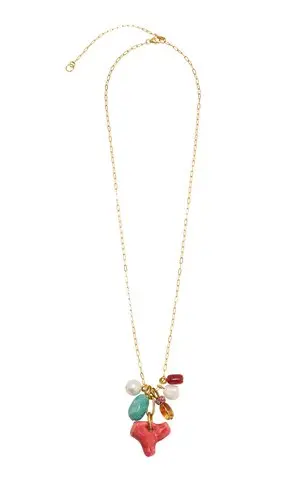 LIZZIE FORTUNATO Ophelia Charm Necklace - Multi