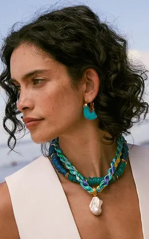 LIZZIE FORTUNATO Woven Collar In Amalfi
