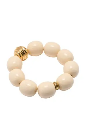 LIZZIE FORTUNATO Positano Bracelet In Cream - White