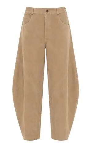 CURATORIA Montura Suede Pants - Tan