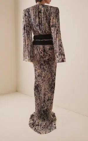 Valentino Garavani Plissé Lurex Gown