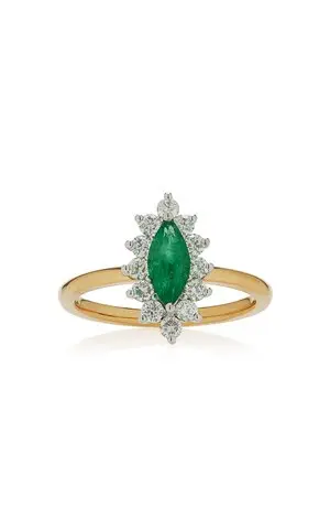 Yvonne Léon Pompadour 18k Yellow Gold Emerald Ring - Green