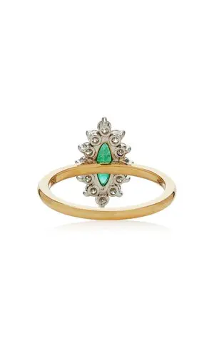 Yvonne Léon Pompadour 18k Yellow Gold Emerald Ring