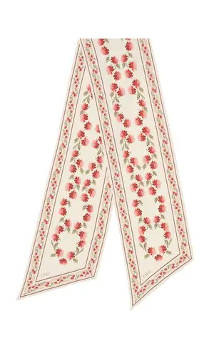 Chloé Floral-print Silk Scarf - Multi