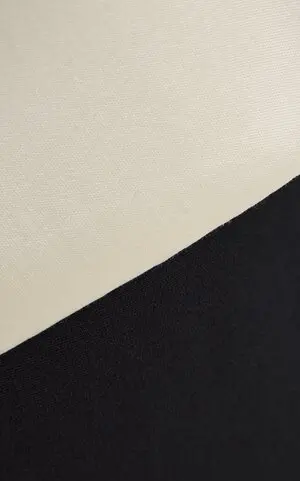 Rachel Gilbert Exclusive Rick Color-blocked Crepe Gown