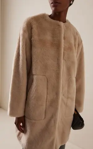 Citizens Of Humanity Martina Long Sherpa-wool Coat