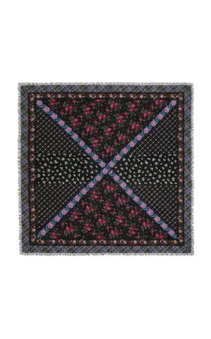 Chloé Floral-print Wool-blend Scarf - Multi