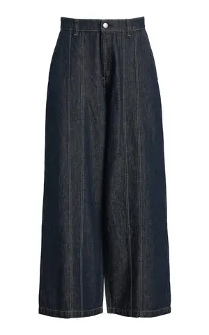 DL1961 Dl Aura Becca Low-slung Wide Leg Baggy Jeans - Black