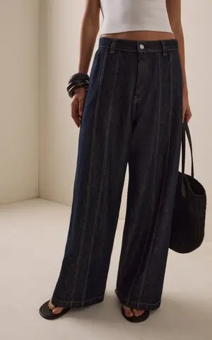 DL1961 Dl Aura Becca Low-slung Wide Leg Baggy Jeans